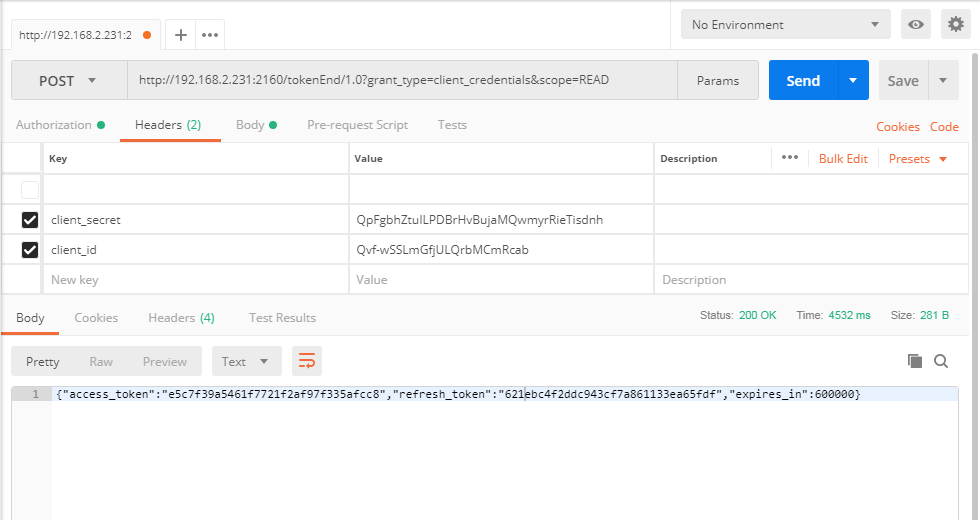 Obtaining Access Token with Scope Obtaining Access Token with Scope